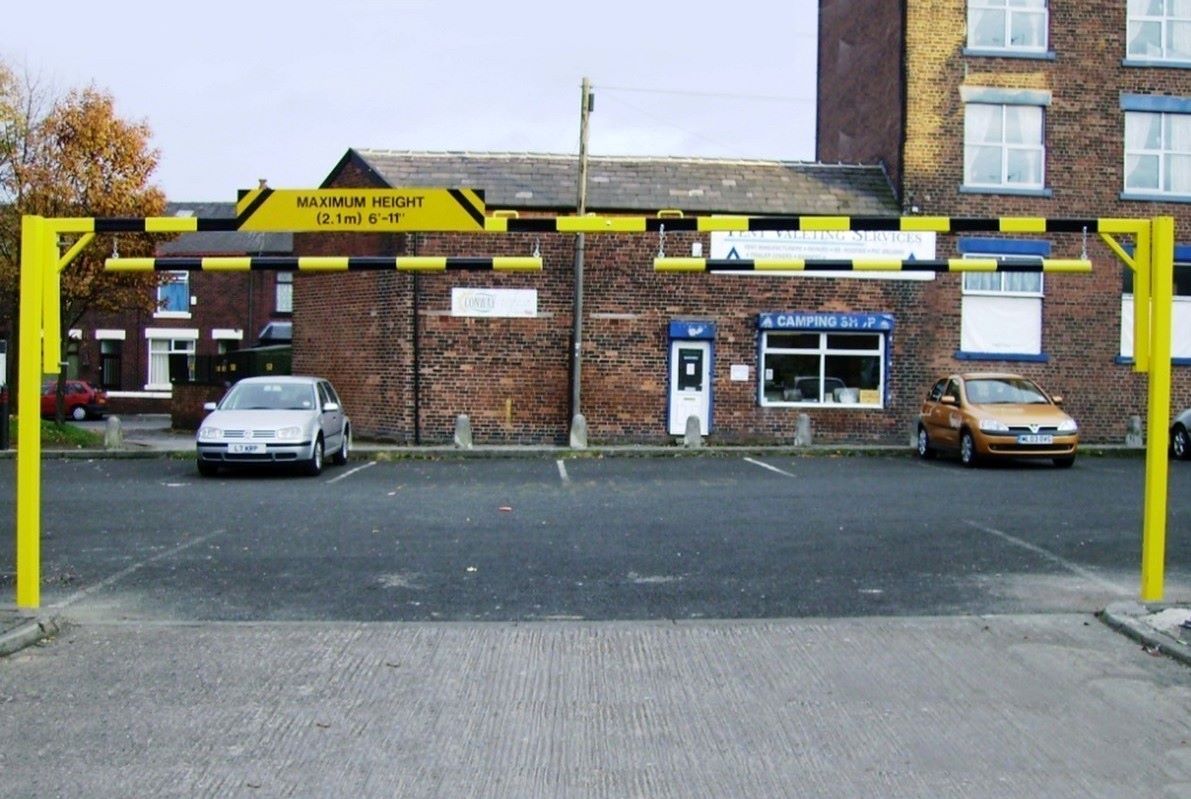 Double Leaf Opening Height Barrier - Heightrestrictionbarrier.co.uk